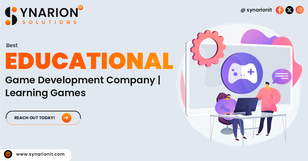 Best Educational Game Development Company | Learning Games