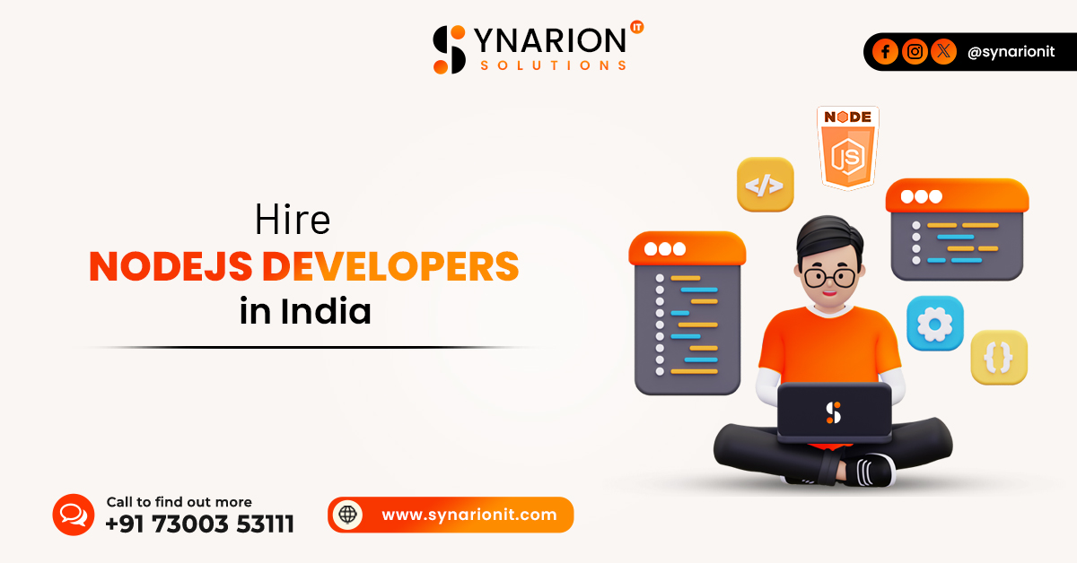 Hire NodeJS Developers in India| NodeJS Web Development Company
