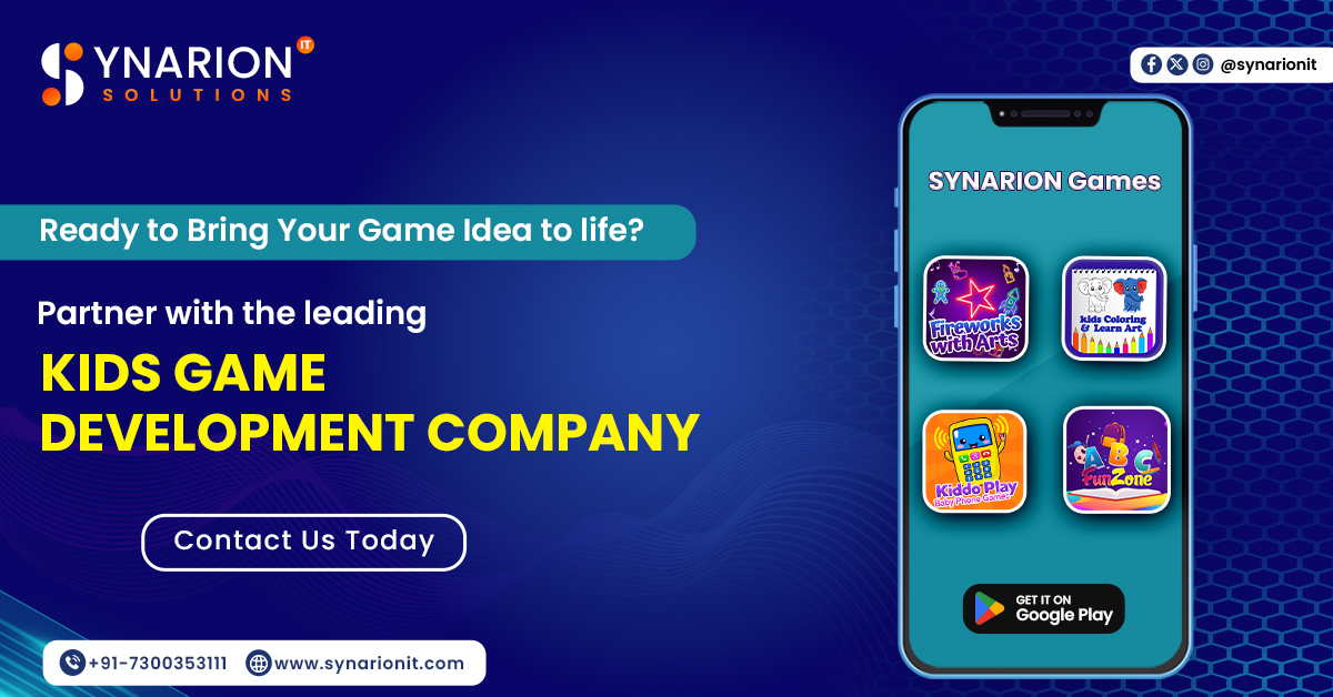 Kids Game Development Company | Educational & Fun Games